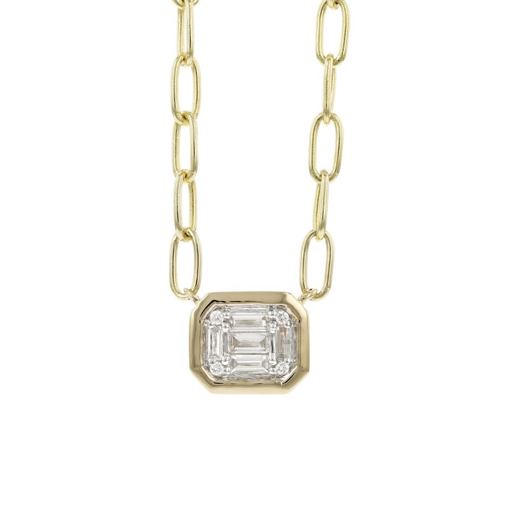 Paperclip Chain Diamond Necklace – Burnell's Fine Jewelry